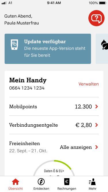 Mein A1 App - Rechnungen immer im Blick | A1.net